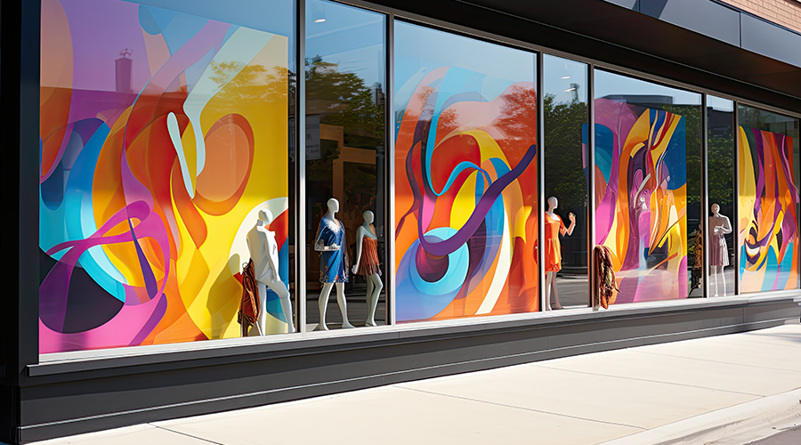 Creative Window Graphics for Bold Business Branding