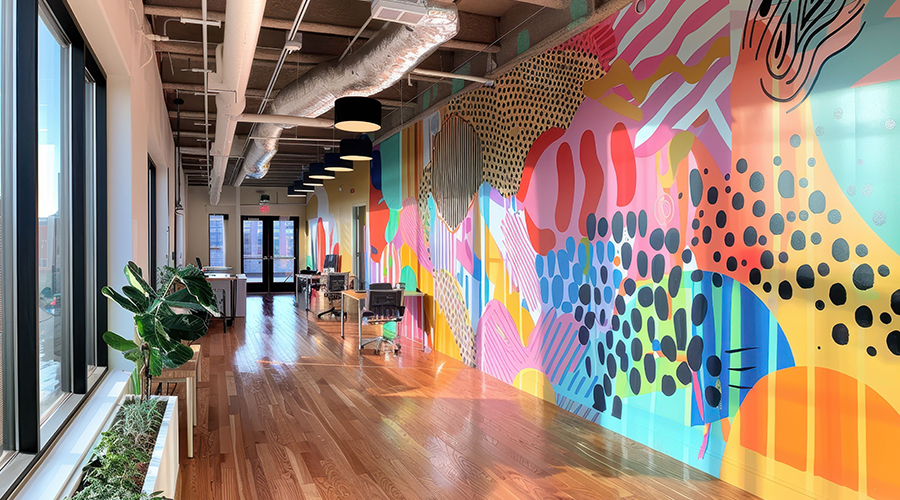 High-Impact Wall Graphics for Modern Workplaces