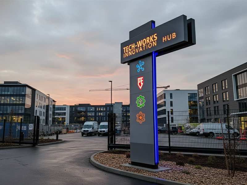 Lollipop Signage Board For Office Branding | Riot Color India